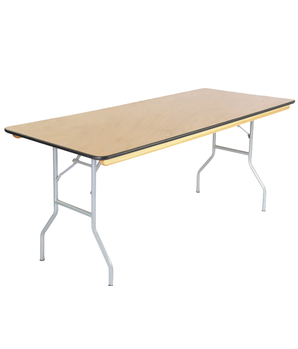 Wood Folding Banquet Table - Noel Lesley Event Services