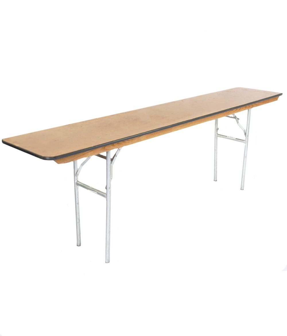 Wood Folding Banquet Table - Noel Lesley Event Services